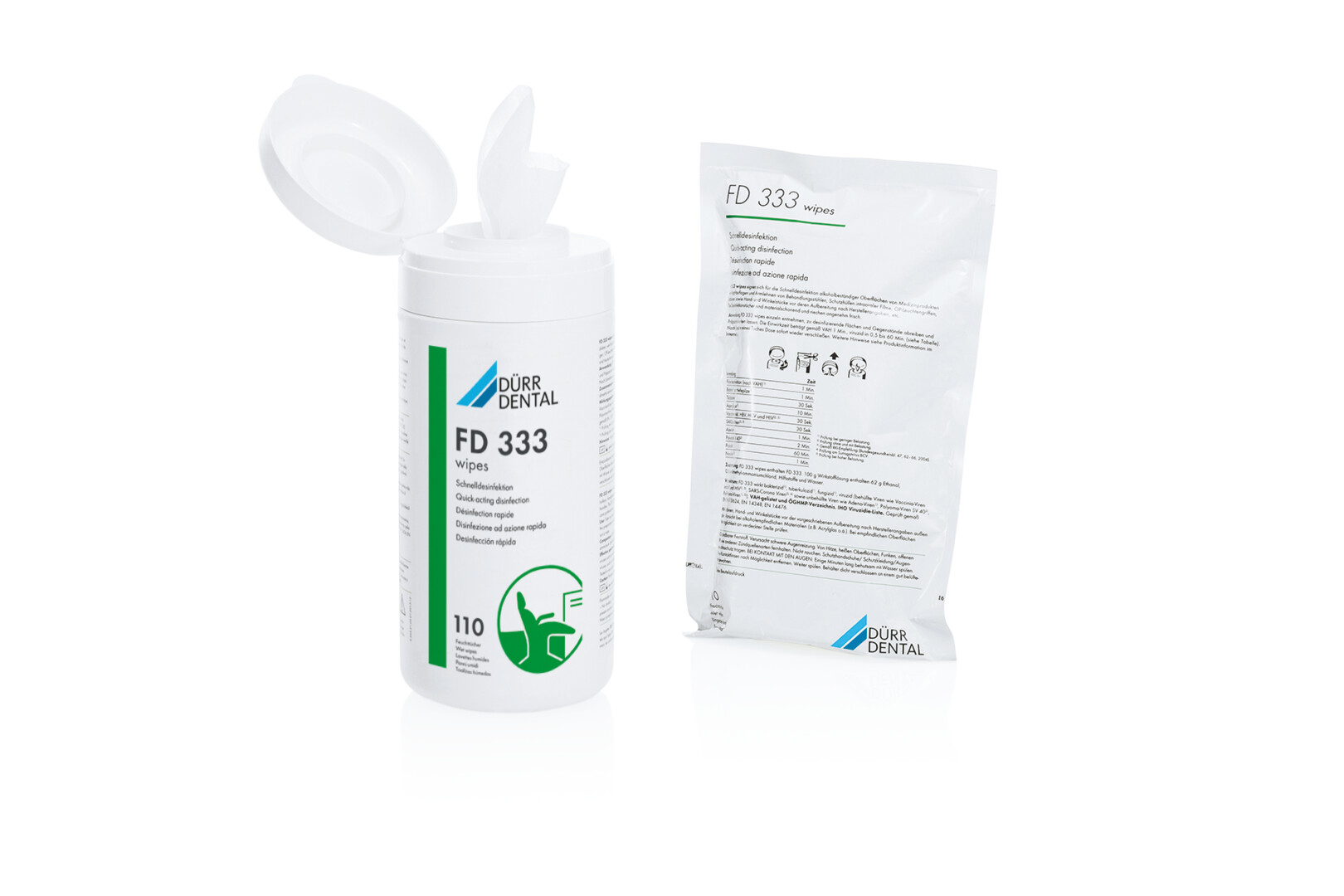 FD 333 forte wipes: Quick-acting disinfection wipes for large surfaces