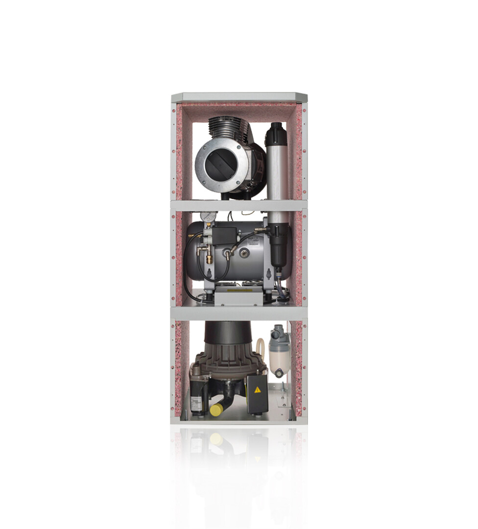 Power Tower – compressed air & suction in a single housing