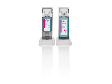Touchless universal preparation dispenser for perfect hand hygiene