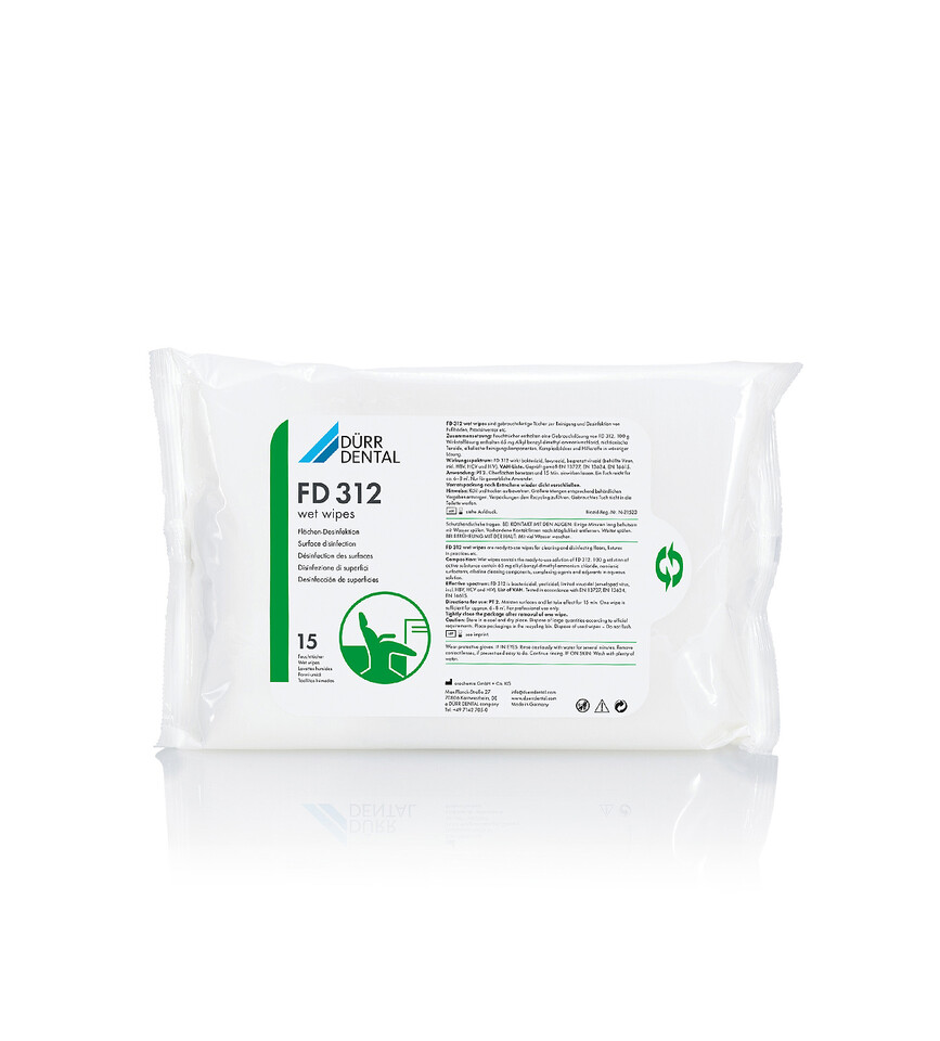 FD 312 Wet Wipes: quick-acting and gentle surface disinfection