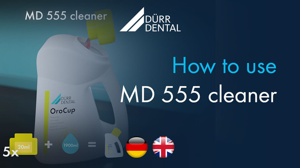 MD 555 cleaner: for cleaning – not just disinfection