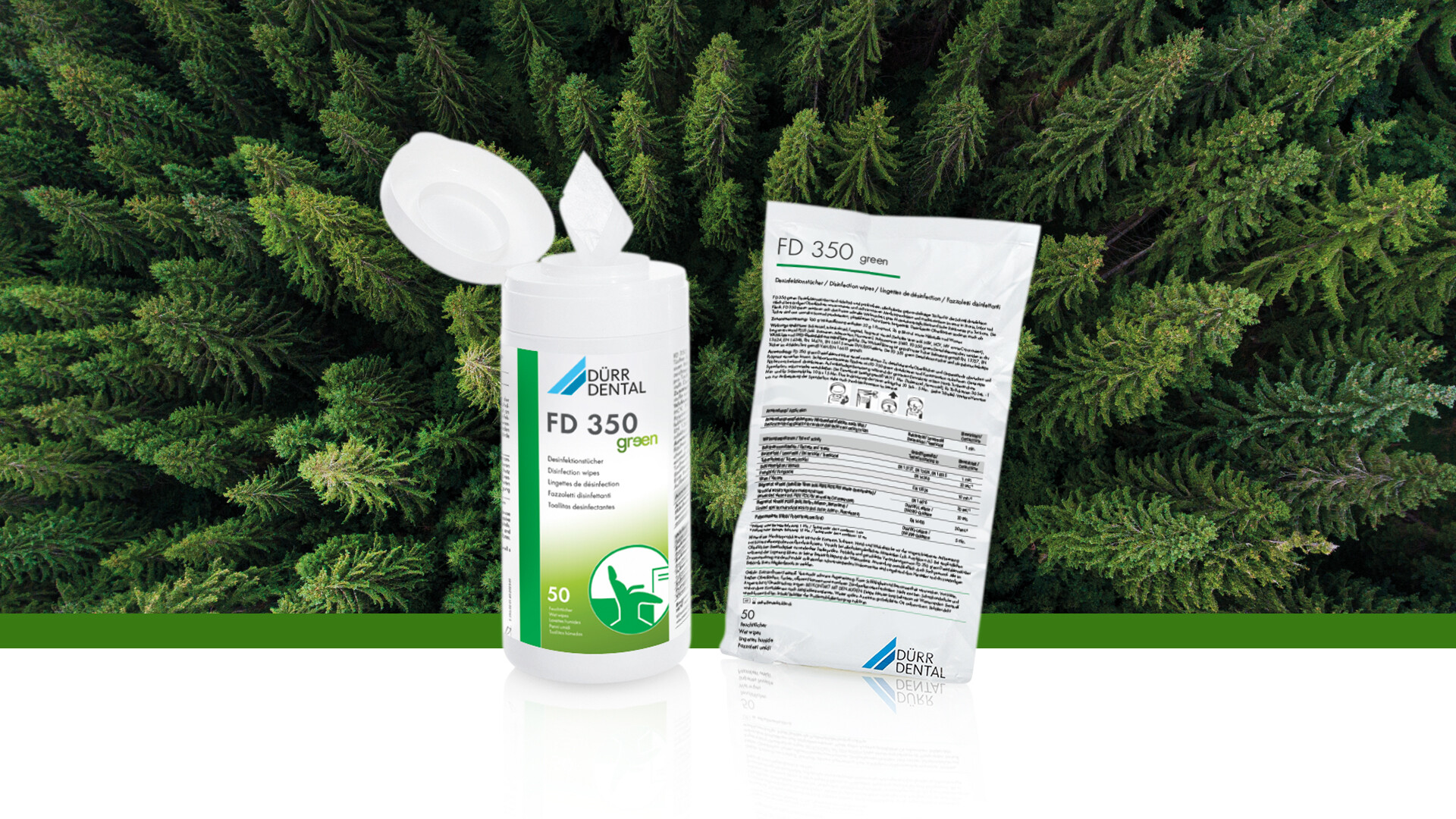 FD 350 Disinfection wipes – with different scents for fast cleaning