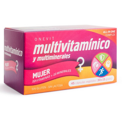Onevit Multivitamínico Mulher 45 Cápsulas - Atida
