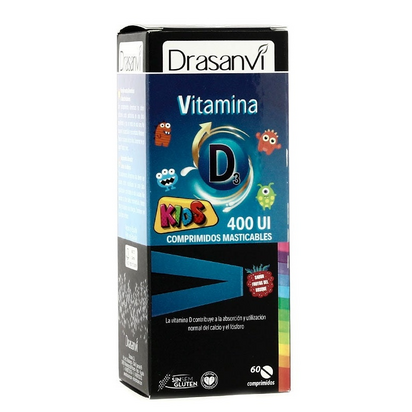 Drasanvi Vitamina D3 Kids 400UI 60 Comprimidos Mastigáveis - Atida