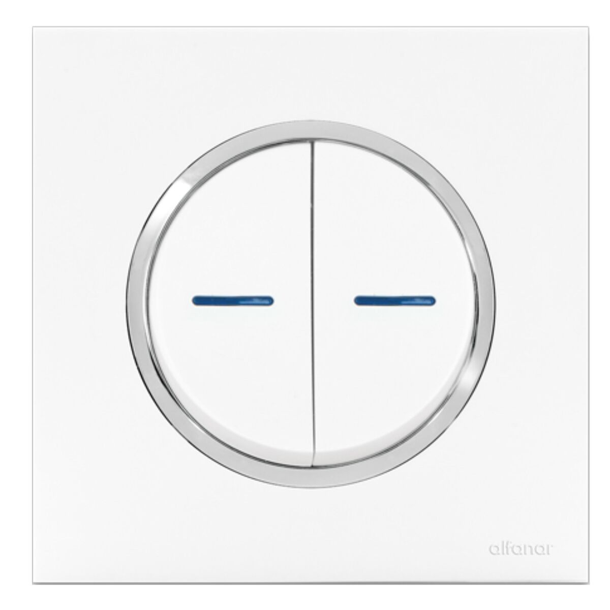 Al Fanar 10A 2-Gang Single Way Granada Switch White | Switches ...