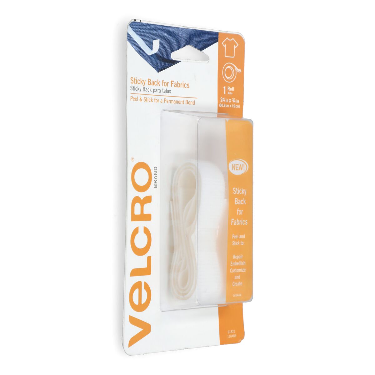 Velcro Permanent Bond Peel and Stick Sticky Back Fastener for Fabric ...