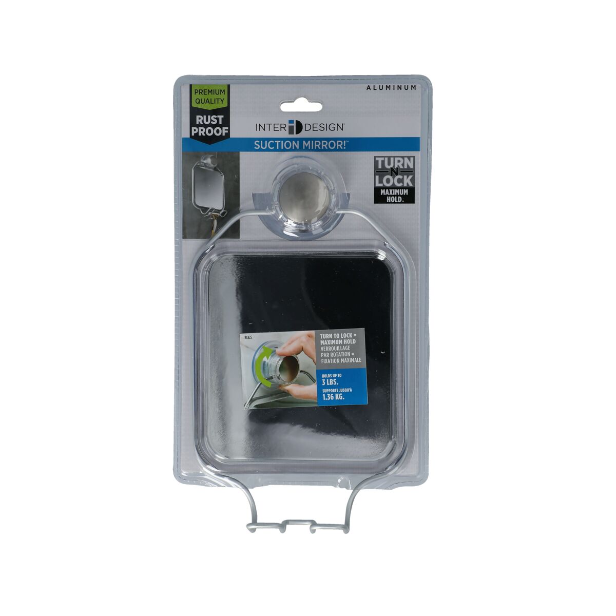 Interdesign Turn-N-Lock Premium Quality Rust Proof Suction Mirror ...