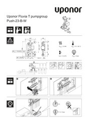 Uponor Fluvia T pumpeshunt Push-23-B-W | Uponor