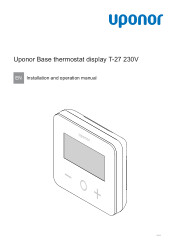 Uponor Base Thermostat mit Display T-27 230V RAL9016 | Uponor
