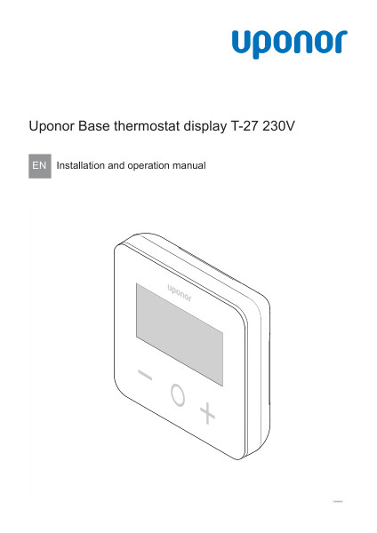 Wired room temperature control 230 V | Uponor