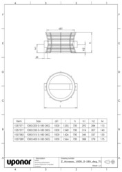 ACCESSO NEDSTIGNINGSBRUNN BOTTENDEL 1000/400 0-180 GR | Uponor