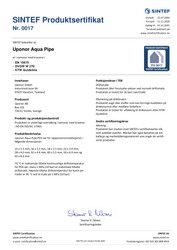 Uponor Aqua Pipe naturell i Varerør white/blue 15x2,5 | Uponor