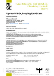 Uponor Wipex Koppling PN10 75x10,3-G2 | Uponor