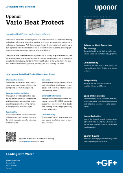 Vario heat protect | Uponor