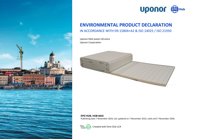 Environmental product declarations | Uponor