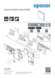 Uponor Smatrix Base thermostat style T-149 Bus D+ RH | Uponor