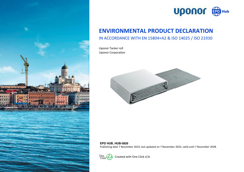 Environmental product declarations | Uponor