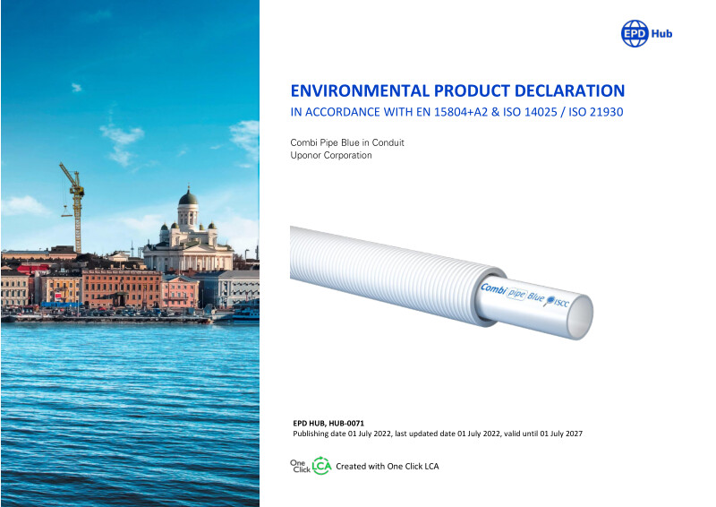 Sustainable bio based Blue pex pipes | Uponor | Uponor