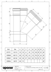 MARKAVLOPP PP GRENRÖR 160/110X45 FAST RING | Uponor