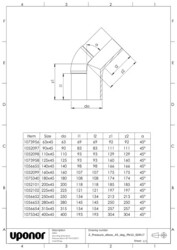 IPLAST PAINEP. PE KULMA 250X45 PN10 SDR17 PE100 | Uponor