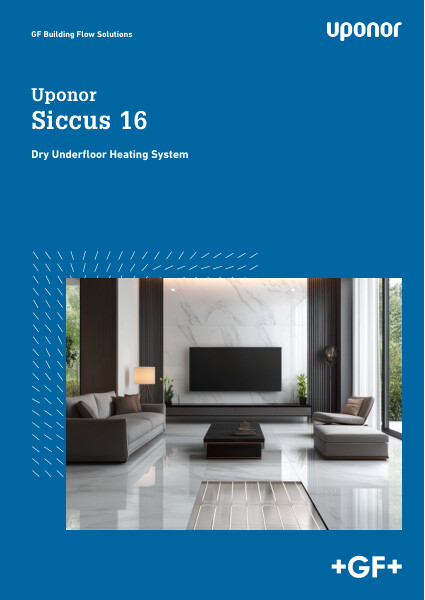 Systém suchého podlahového vytápění Siccus 16 | Uponor