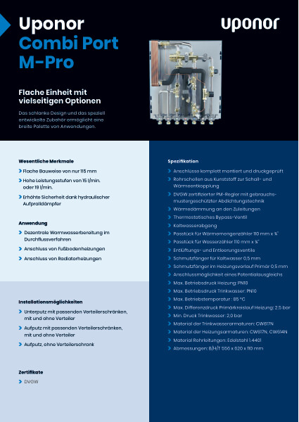 Heat interface unit for hot water and heating | Uponor