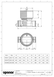 SEWER CHAMBER 425/200 T1 PP | Uponor