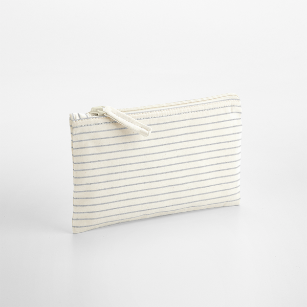 Striped Organic Cotton Accessory Pouch | Westford Mill