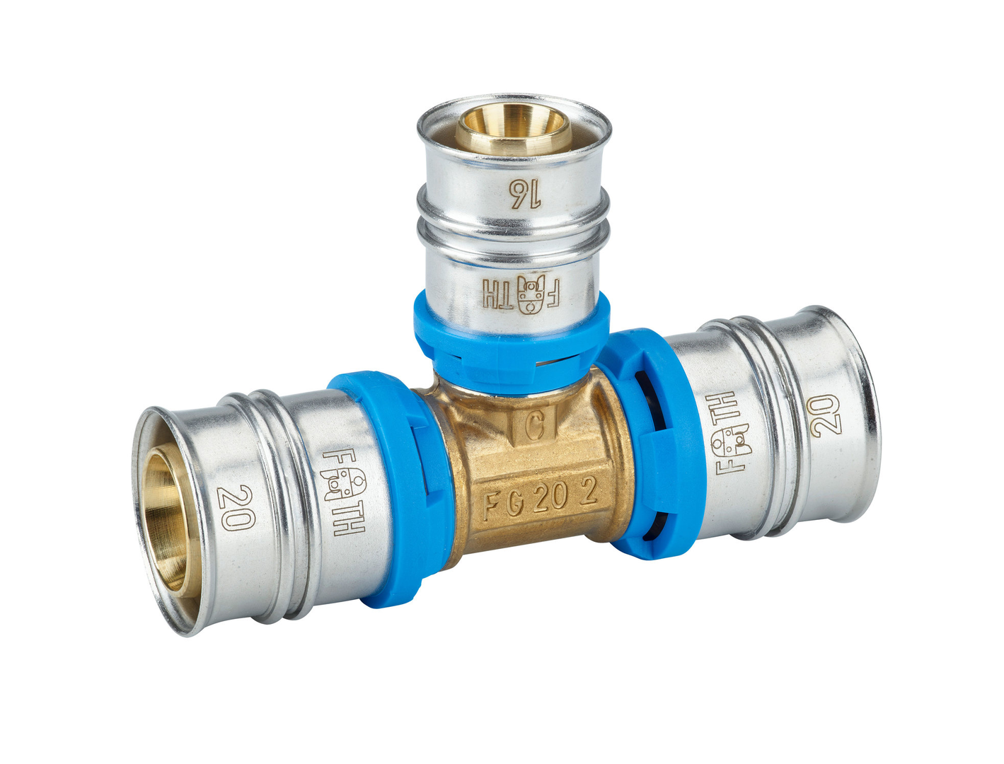 pers T-stuk | Persfittingen | Fittingen | Installatiemateriaal | Producten | Thermonoord