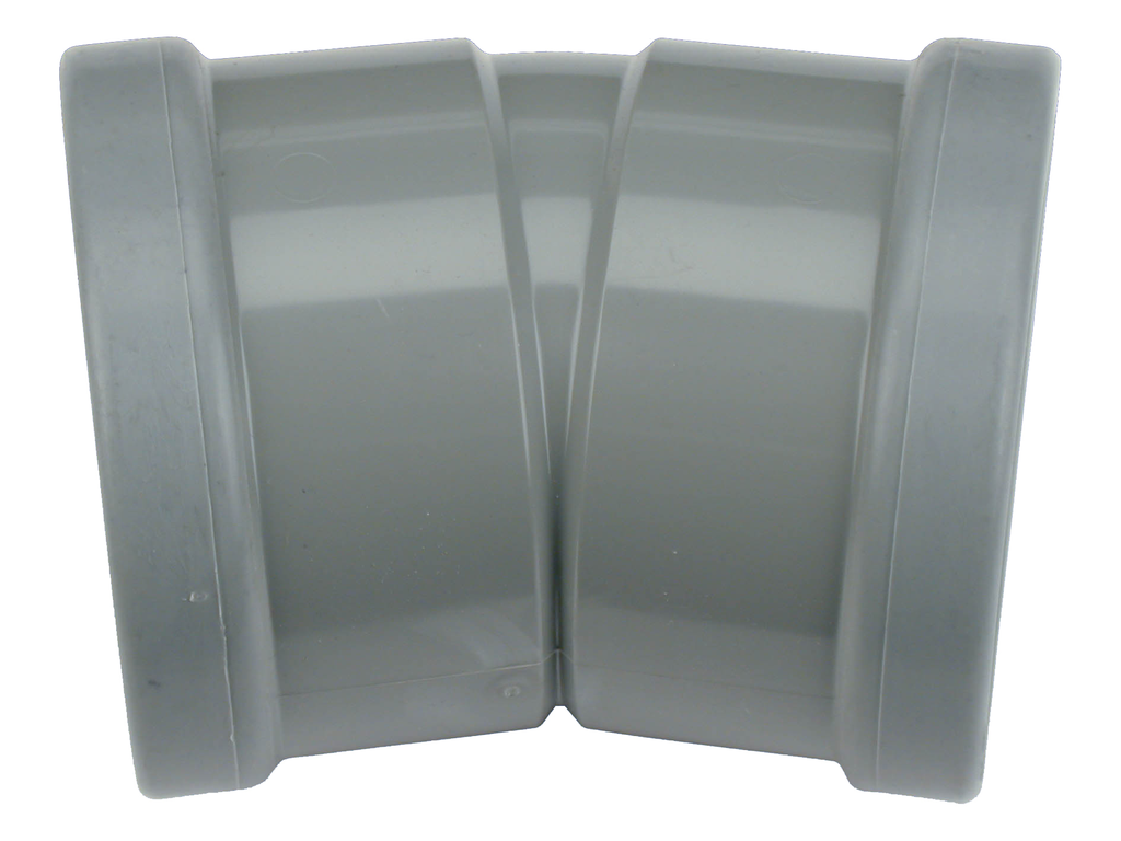 PVC manchet bocht 15° | PVC hulpstukken | Afvoermaterialen | Installatiemateriaal | Producten ...