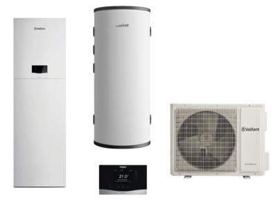 Hybride/All-electric ready unitower pakket arotherm pure | Lucht / water warmtepompen ...