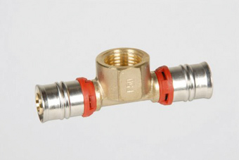 Alpex pers T-stuk verlopend binnendraad | Persfittingen | Fittingen | Installatiemateriaal ...
