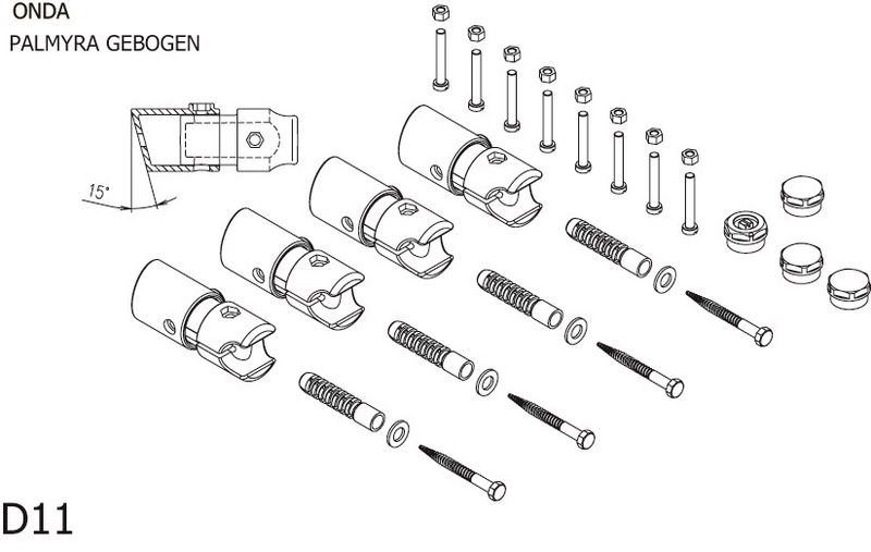 radiator bevestiging set type D11 | Bevestigingsmaterialen | Radiatoren ...
