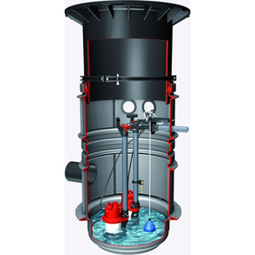 pompstation m. dubbele pomp KTP1000 en ZDS v. aardinbouw | Pompen ...