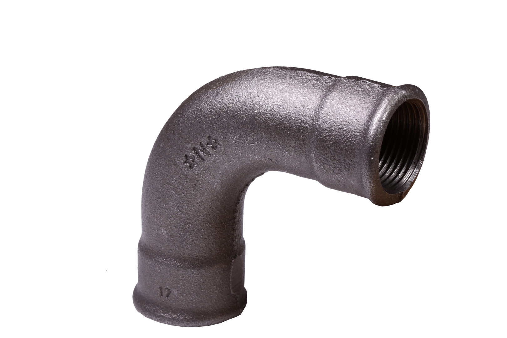 Nr.2 lange bocht 90° m. 2 x binnendraad | Malleable fittingen | Fittingen | Installatiemateriaal ...