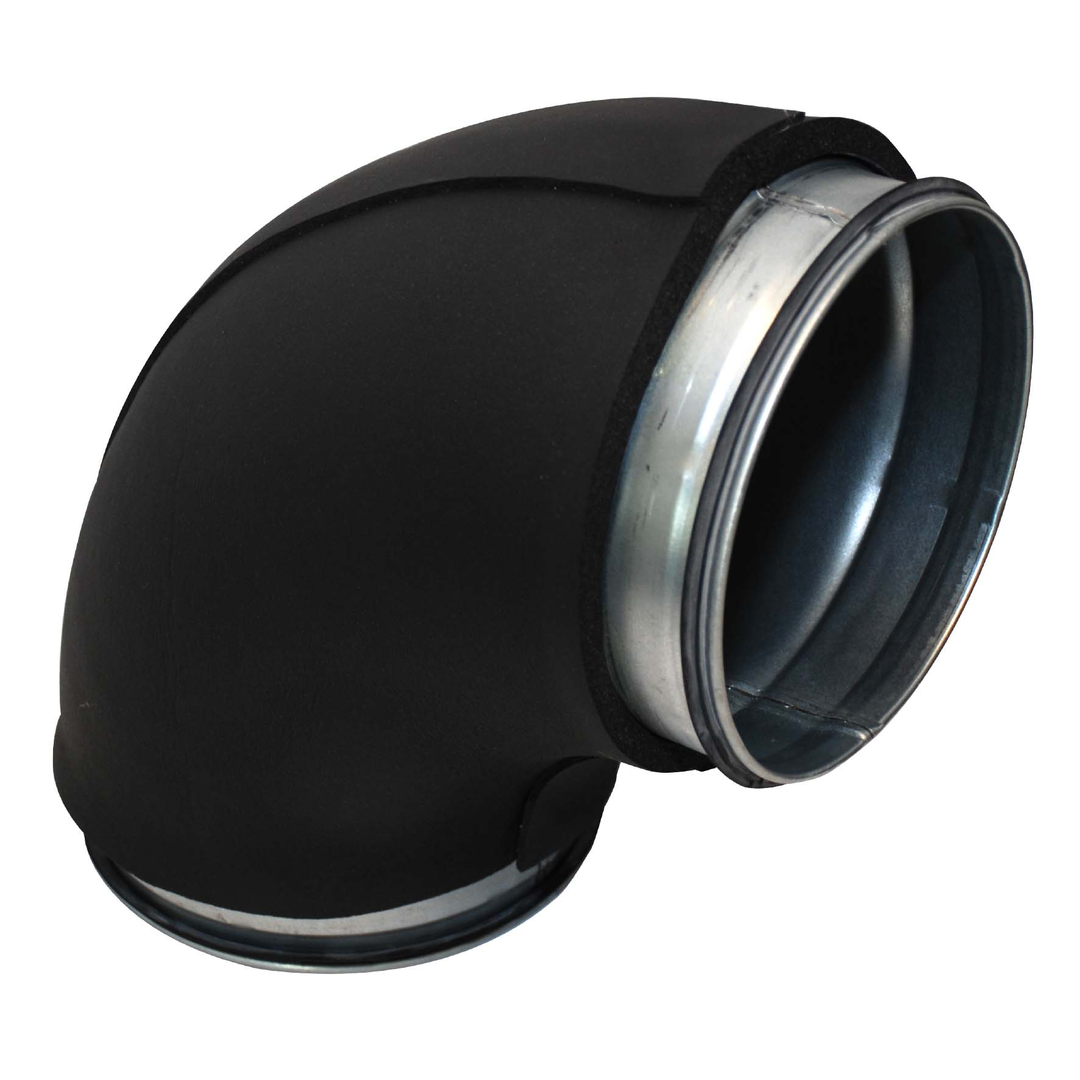gladde bocht 90 graden ISO dampdicht 13mm safe | Ventilatiekanalen en ...