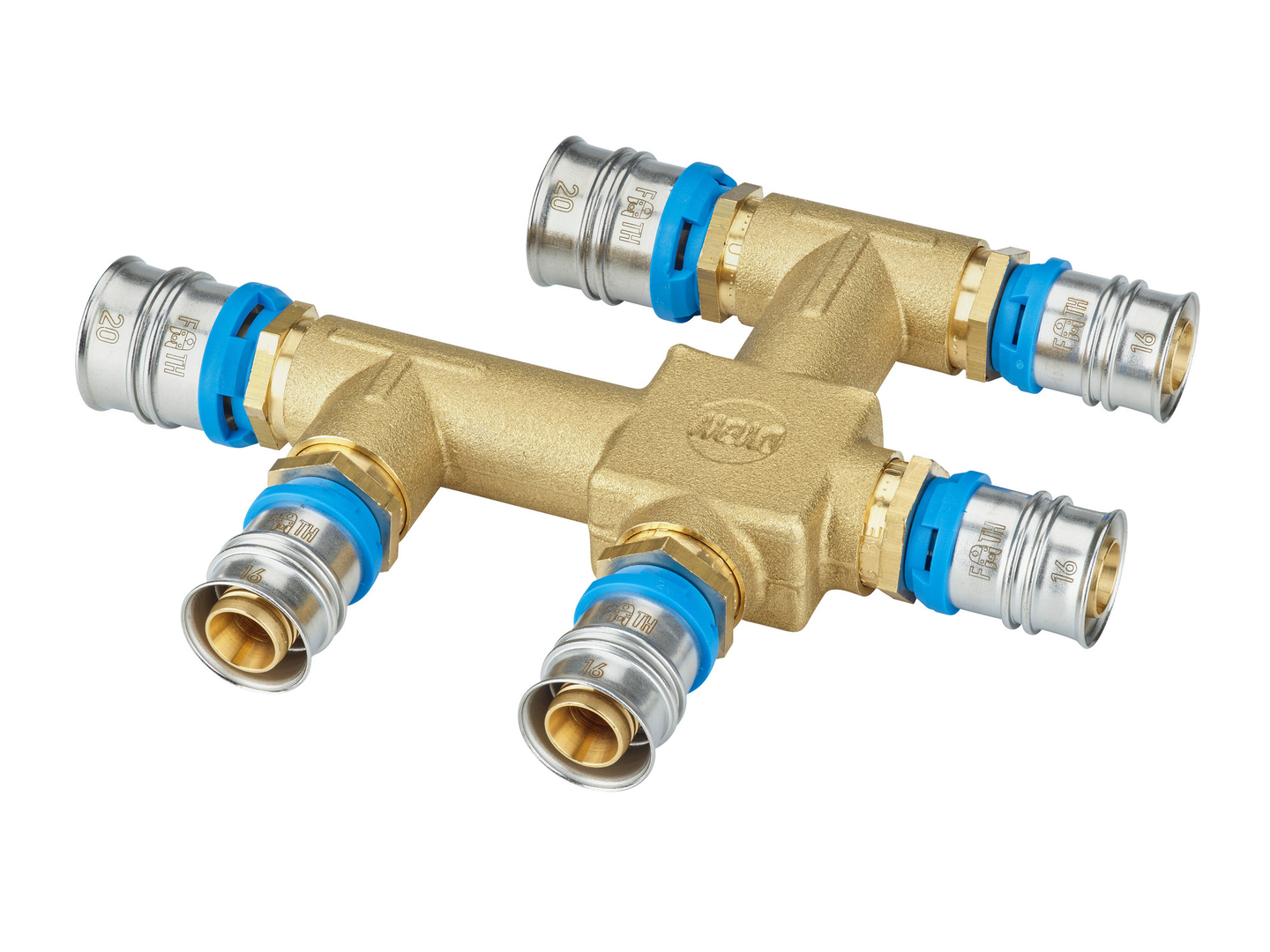 kruisfitting zonder isolatie | Persfittingen | Fittingen | Installatiemateriaal | Producten ...