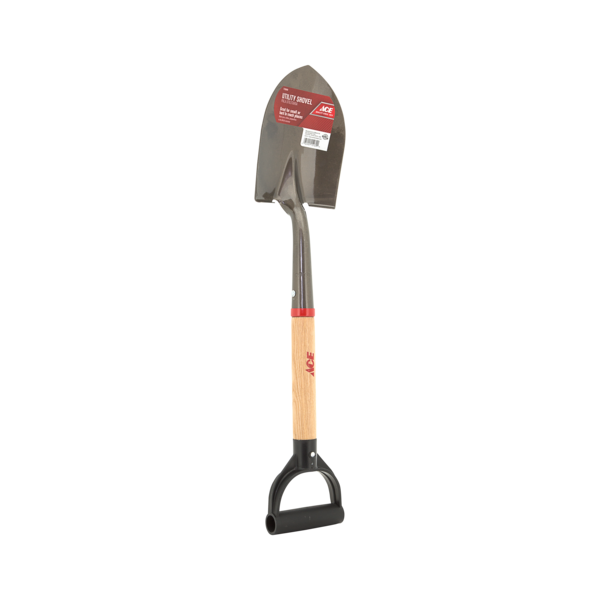 Ace Steel Blade Utility Shovel with Wooden Handle Multicolor 14.16 cm