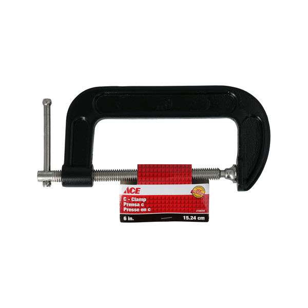 Ace C Clamp Black and Silver 6inch